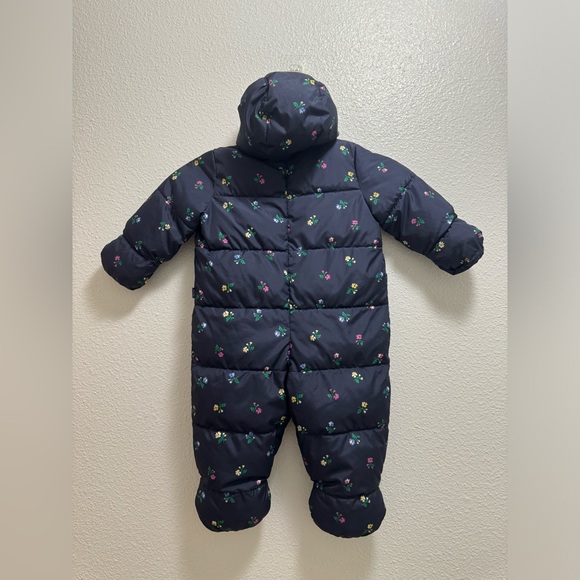 GAP | Jackets & Coats | Baby Gap Navy Blue Floral Puffer One Piece ...